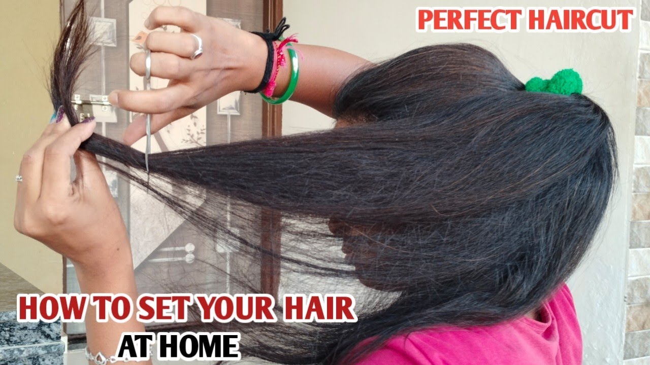 How To Set Your Hair | Haircut Vlog | Haircut For Girls | Long Hair ...