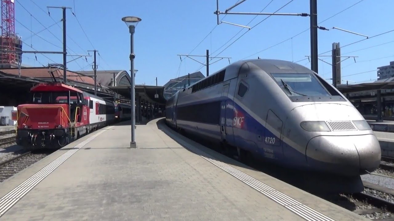 SNCF TGV abfahrt in Basel SBB - YouTube