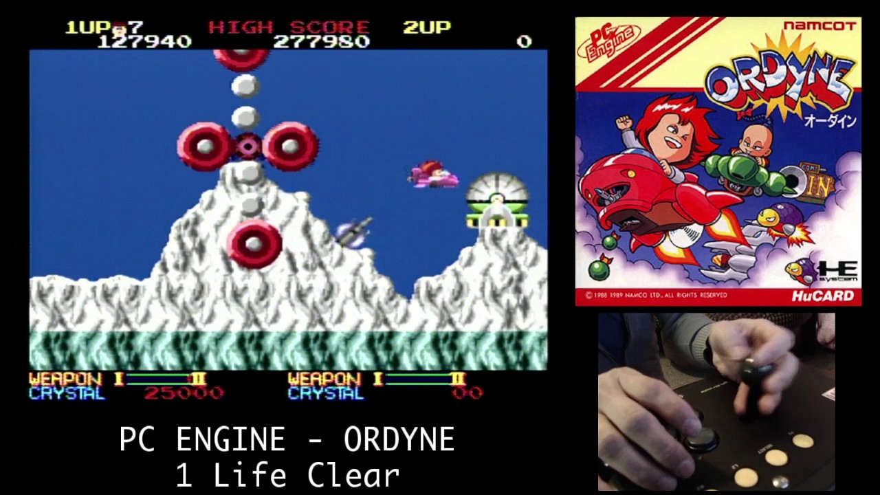 PC Engine - ORDYNE - 1 Life Clear PCエンジン オーダイン - - YouTube