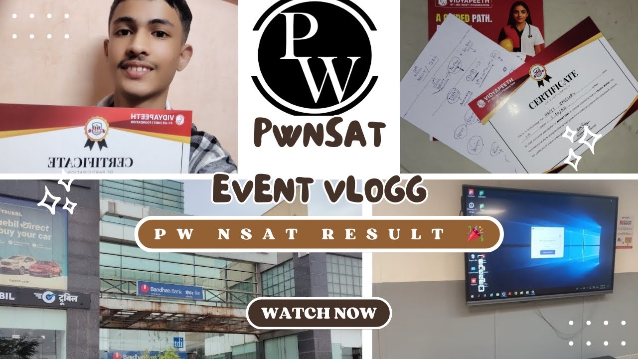 PWNSAT EVENT VLOGG 😅...! #pw #pwvidyapeeth #pwmotivation # ...