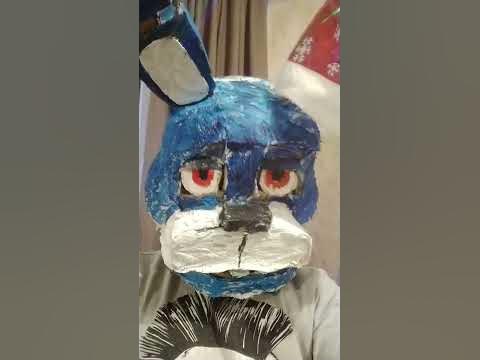 Делаю маску Бонни часть 2 #фнаф #маска - YouTube