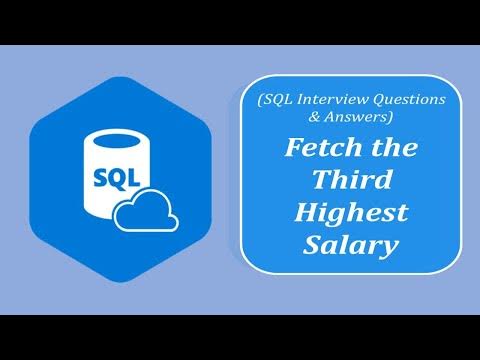 SQL Interview Question and Answers | Fetch Third Highest Salary - YouTube