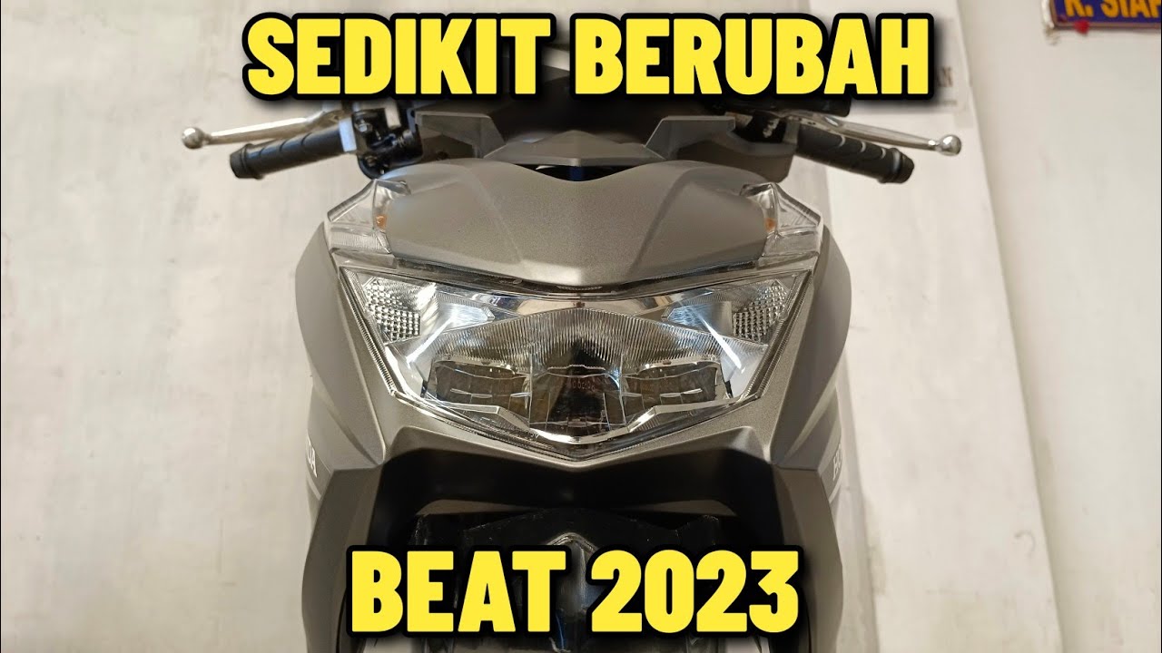 BEAT 2023 TERBARU TIPE TERENDAH CBS WARNA HITAM SILVER - YouTube