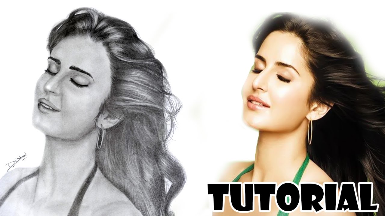 TheArtGallery : Drawing Katrina Kaif | Timelapse - YouTube