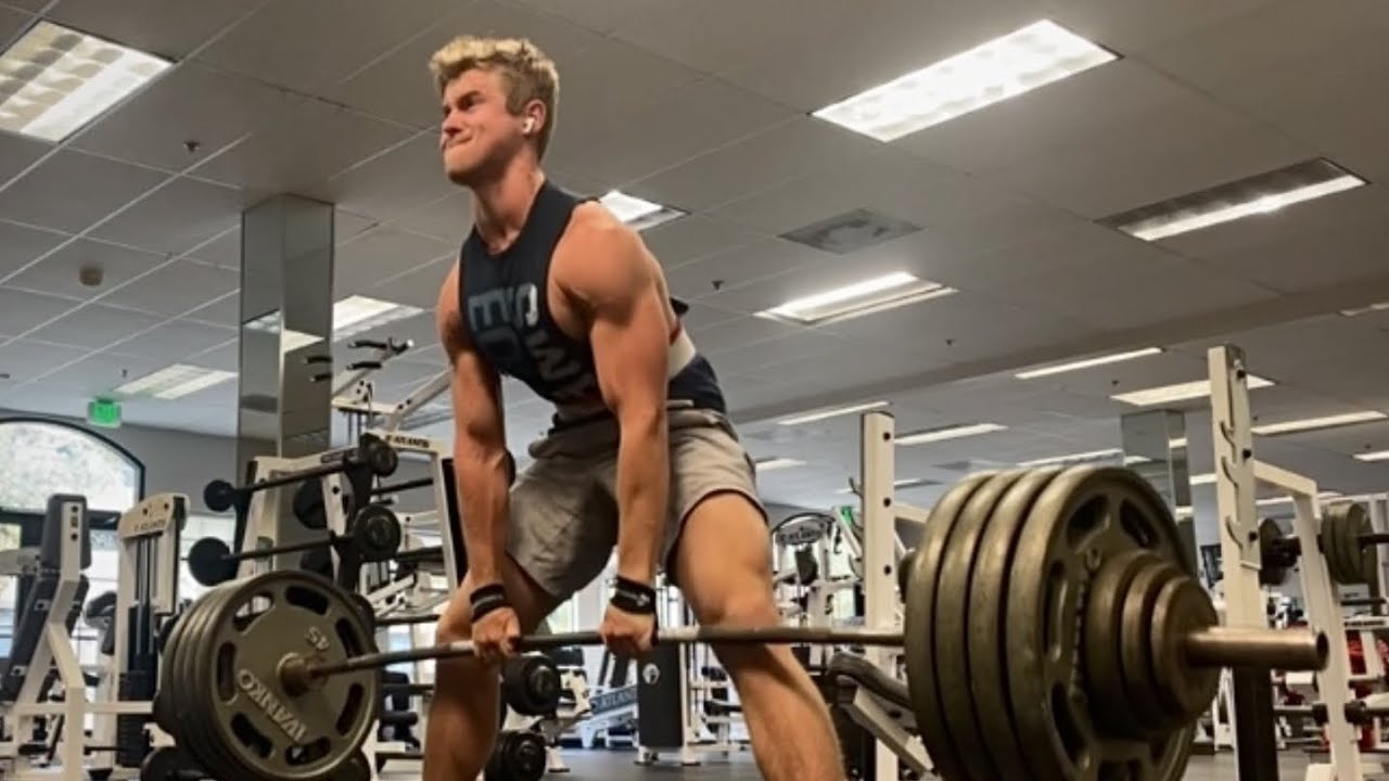 440 lbs deadlift for 5 reps 3 sets at 165 pounds - YouTube