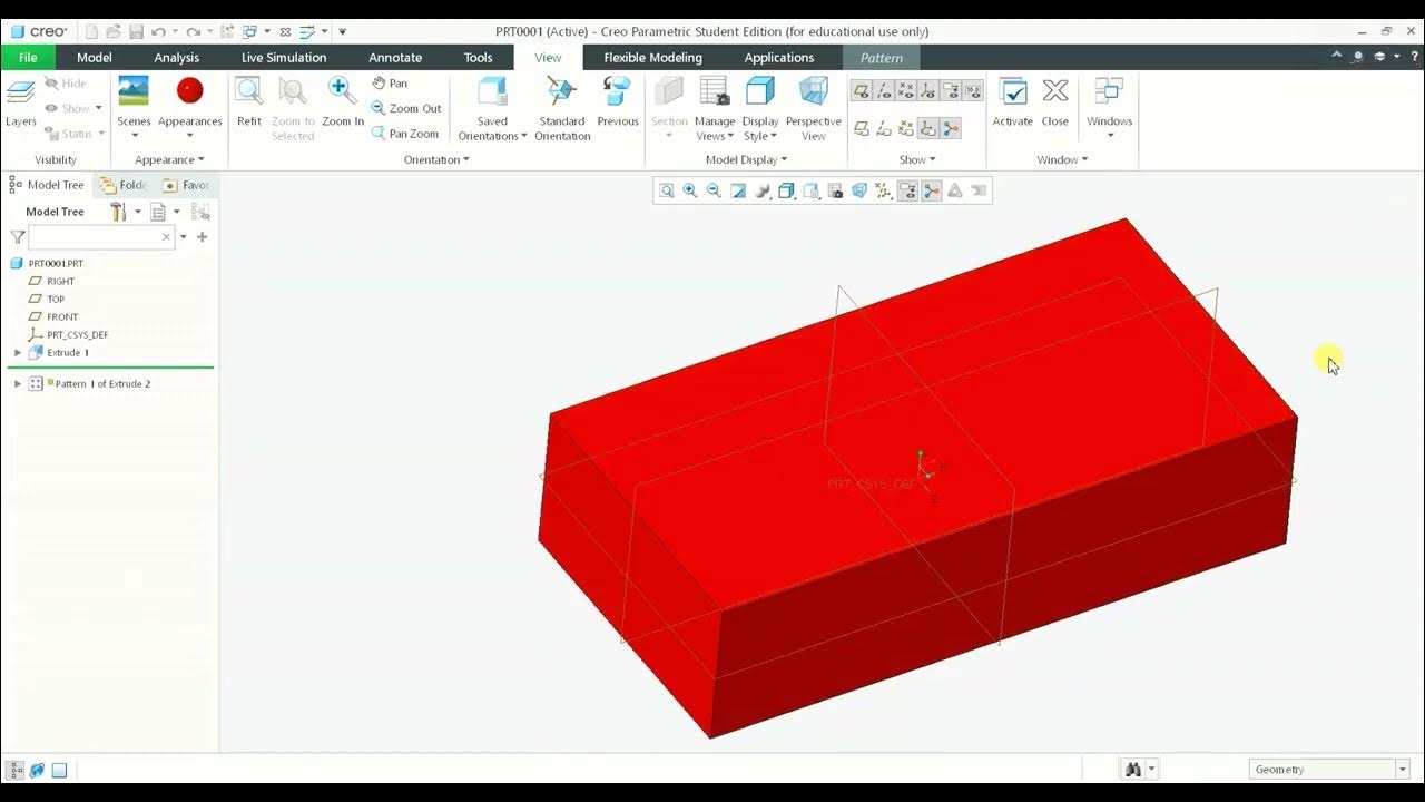 Dimension Pattern - Creo Parametric - YouTube