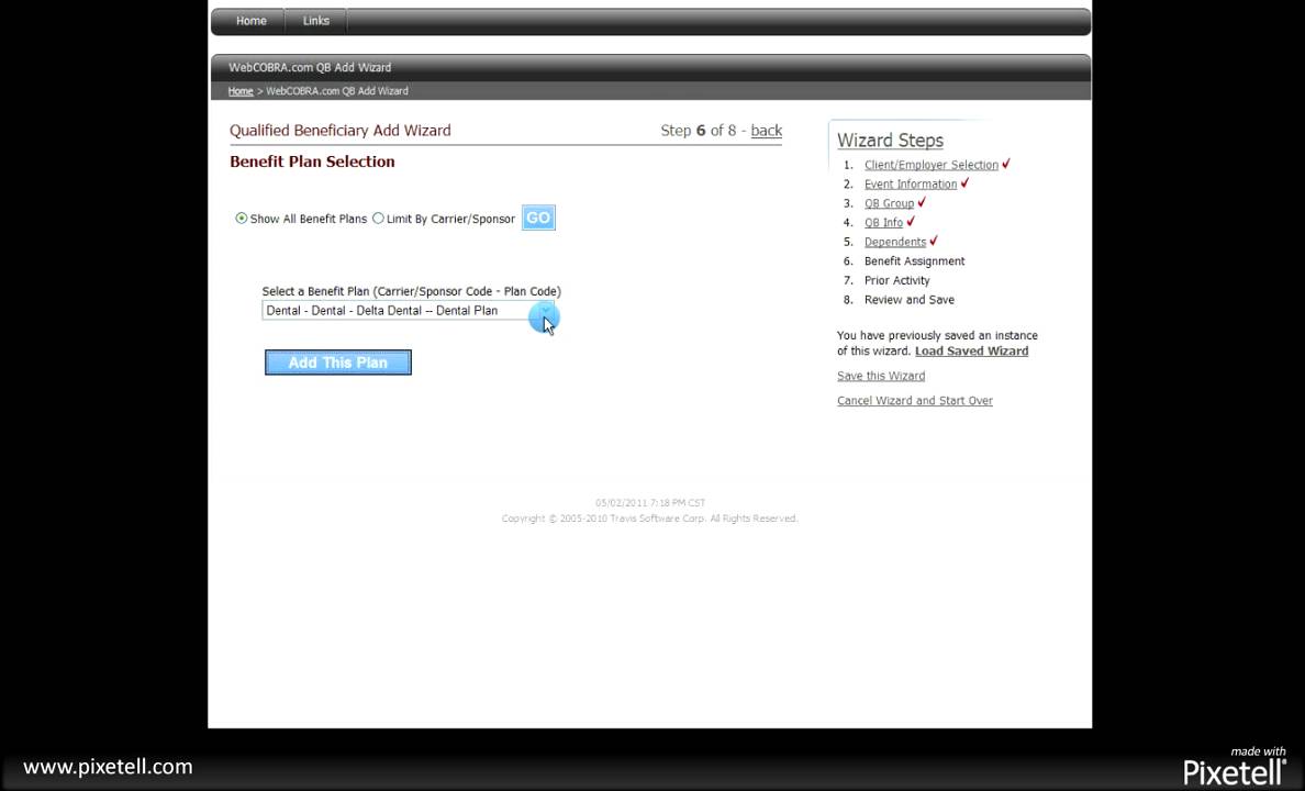How to add a QB to WebCOBRA - YouTube