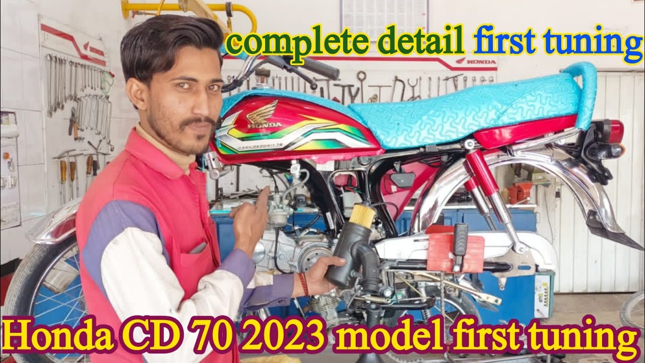 Honda CD 70 2023 Model First Tuning Complete Detail|| - YouTube
