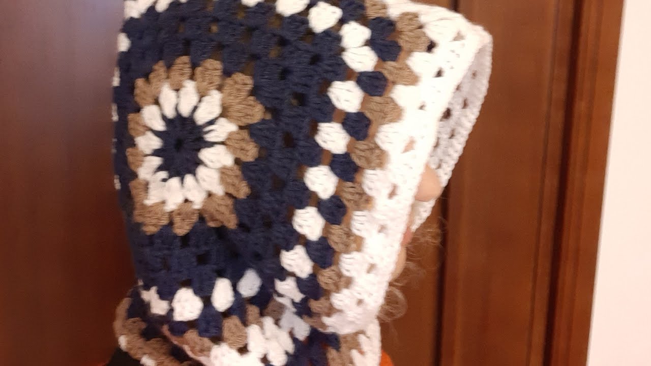 CROCHET- TUTORIAL- Scaldacollo cappuccio granny balaclava - YouTube