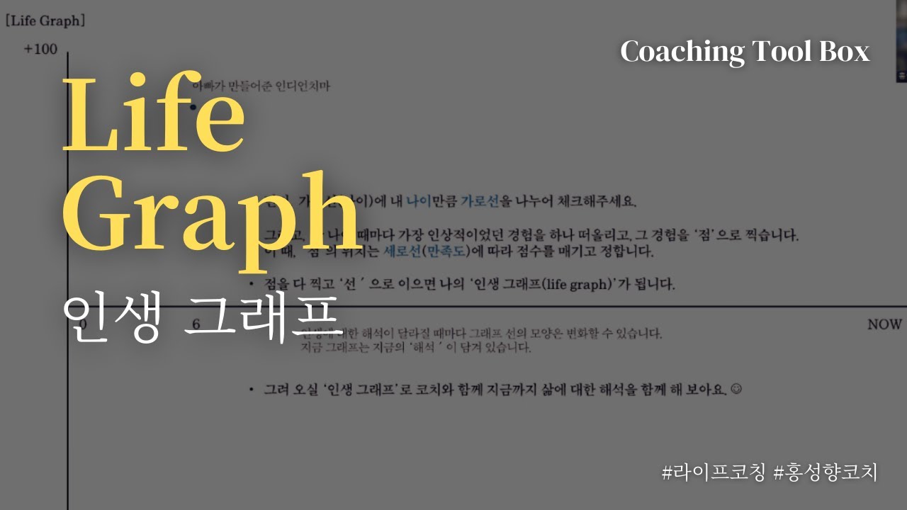 [Coaching Tool Box] Life Graph (인생 그래프) #라이프코칭 #홍성향코치 - YouTube