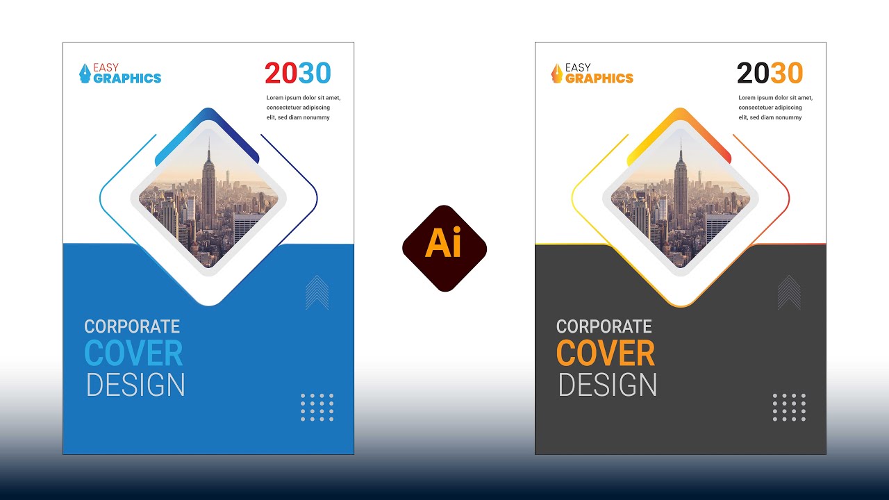 Designing a Modern COVER in Adobe Illustrator Made EASY - YouTube