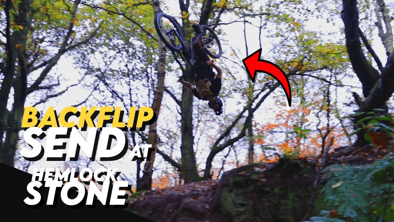 INSANE BACKFLIP and SENDS at Hemlock Stone // MTB - YouTube
