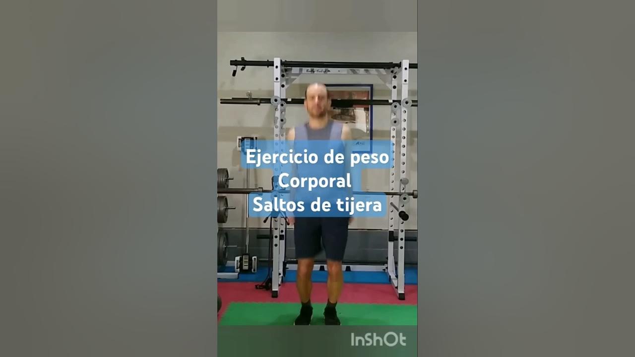 Como hacer saltos de tijera. Ejercicio de peso corporal. - YouTube