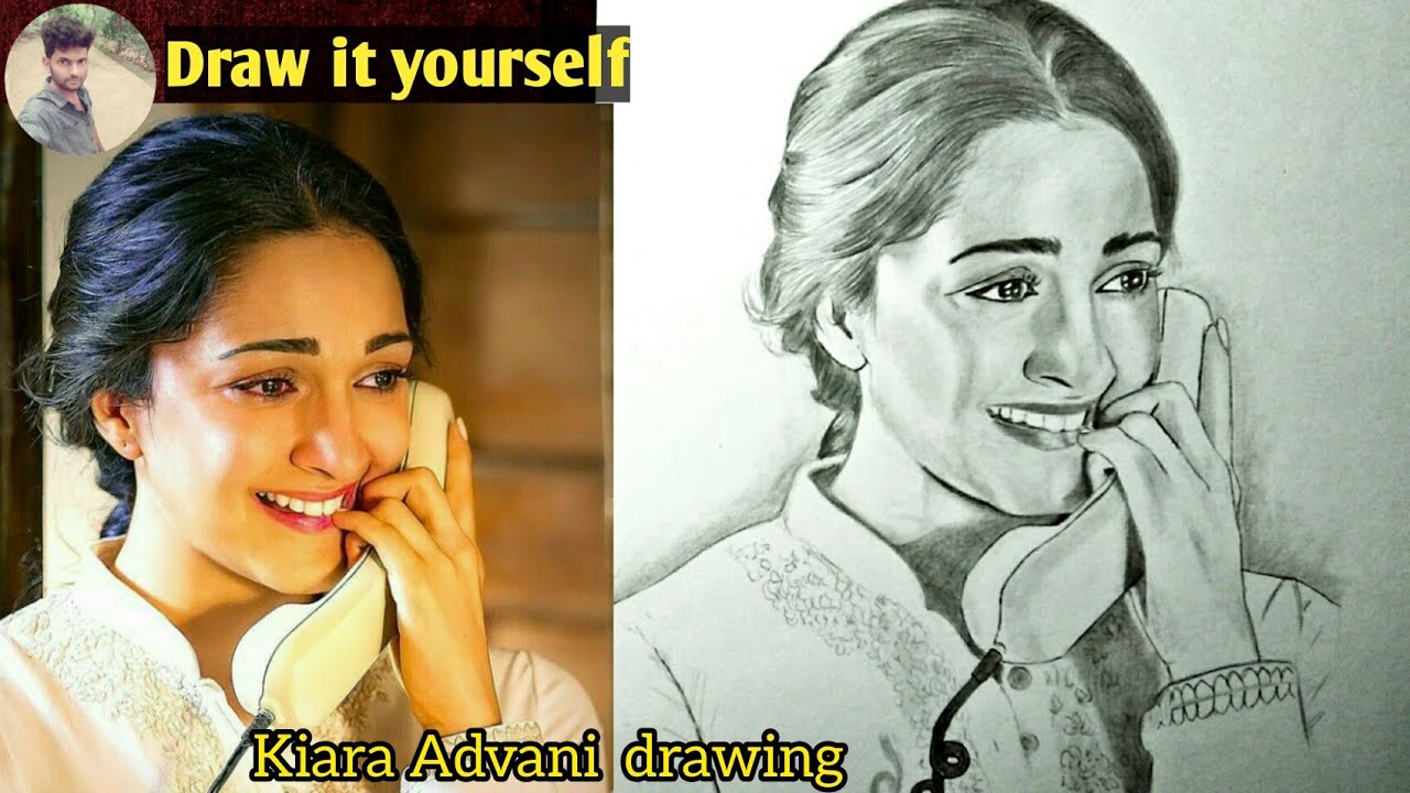 Drawing Kiara Advani from shershaah | Pencil drawing | Draw it yourself ...
