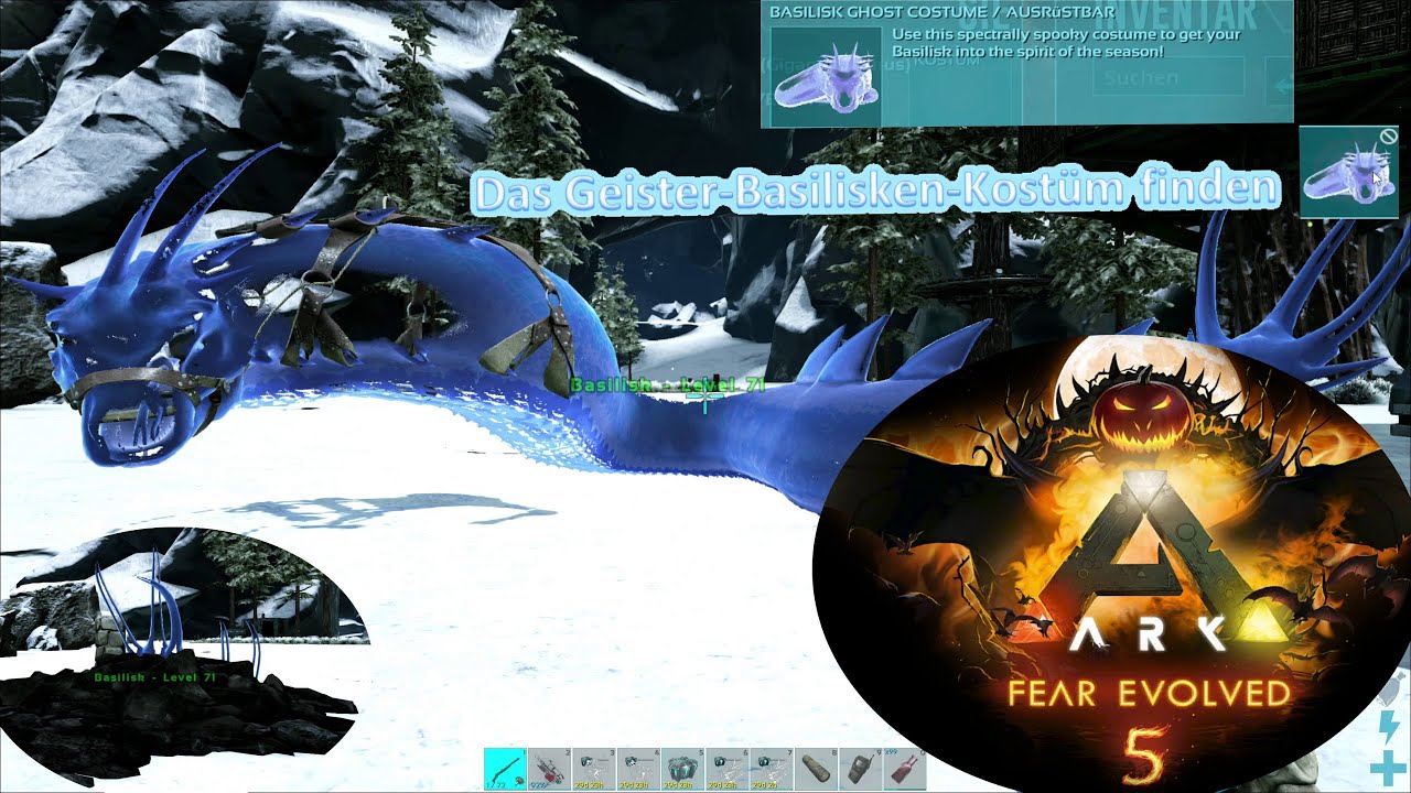Ark official deutsch - Basilisk im Geist Kostüm - Halloween Event 2021 Fear Evolved 5 basilisk ...