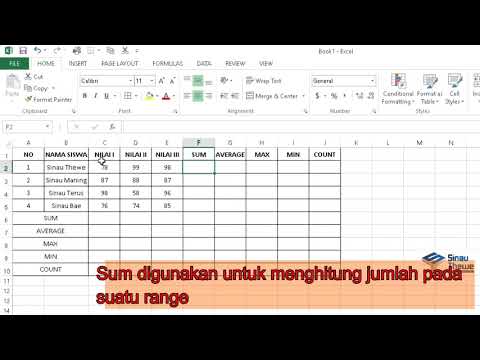 Sum, Average, Max, Min dan Count Itu Apa? Cara Menggunakan Formulanya?