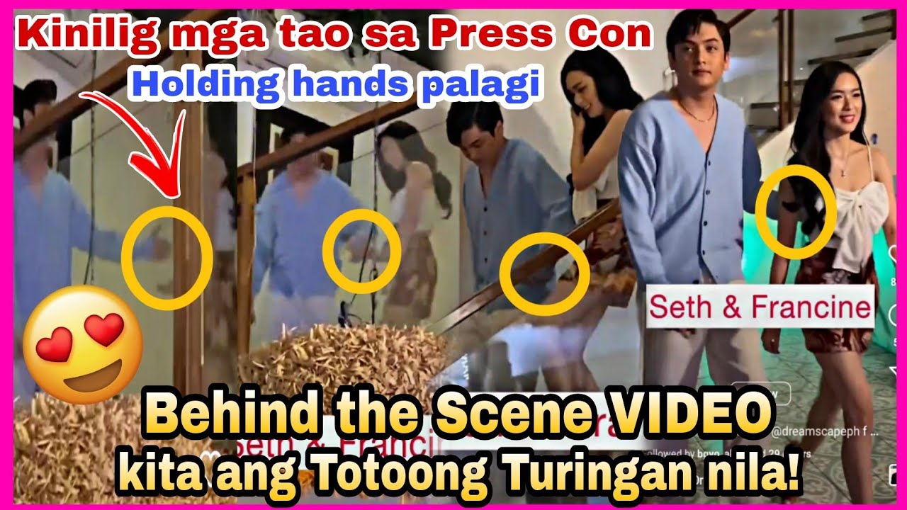 UNSEEN!Napaka Sweet at Maalaga ni Seth kay Francine kita sa BTS Press ...