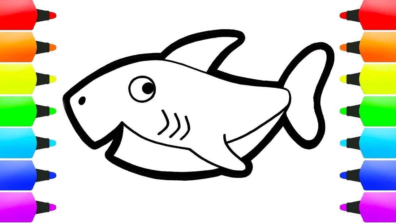 Baby Shark's Coloring Fun | Baby Shark Coloring Book | Coloring Baby ...