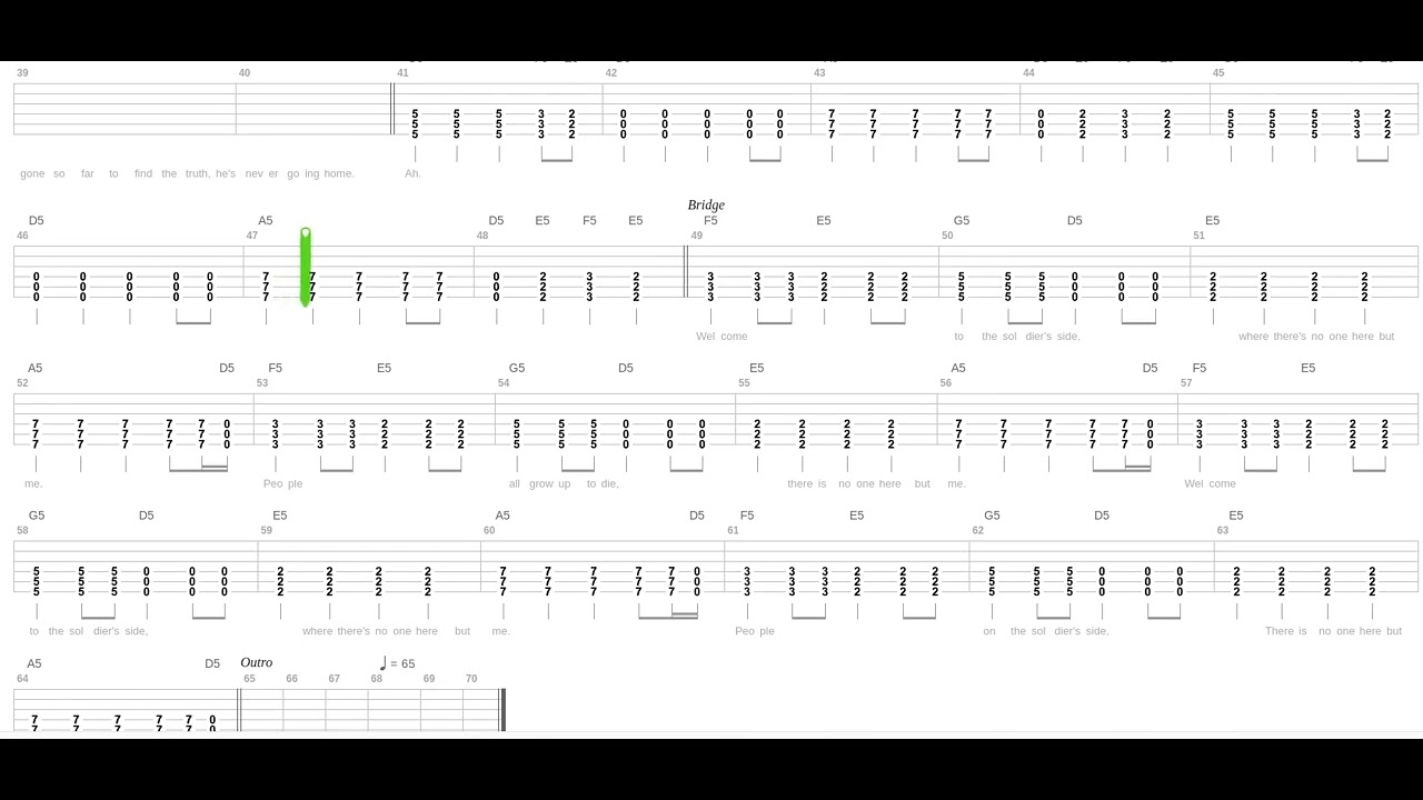 Soldier Side Tab by System of a Down + Guitar only + Guitar tab - YouTube