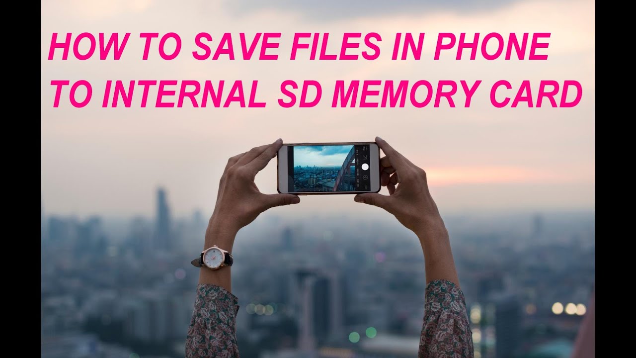 How to Copy Files From Your Phone to the SD Memory Card - YouTube
