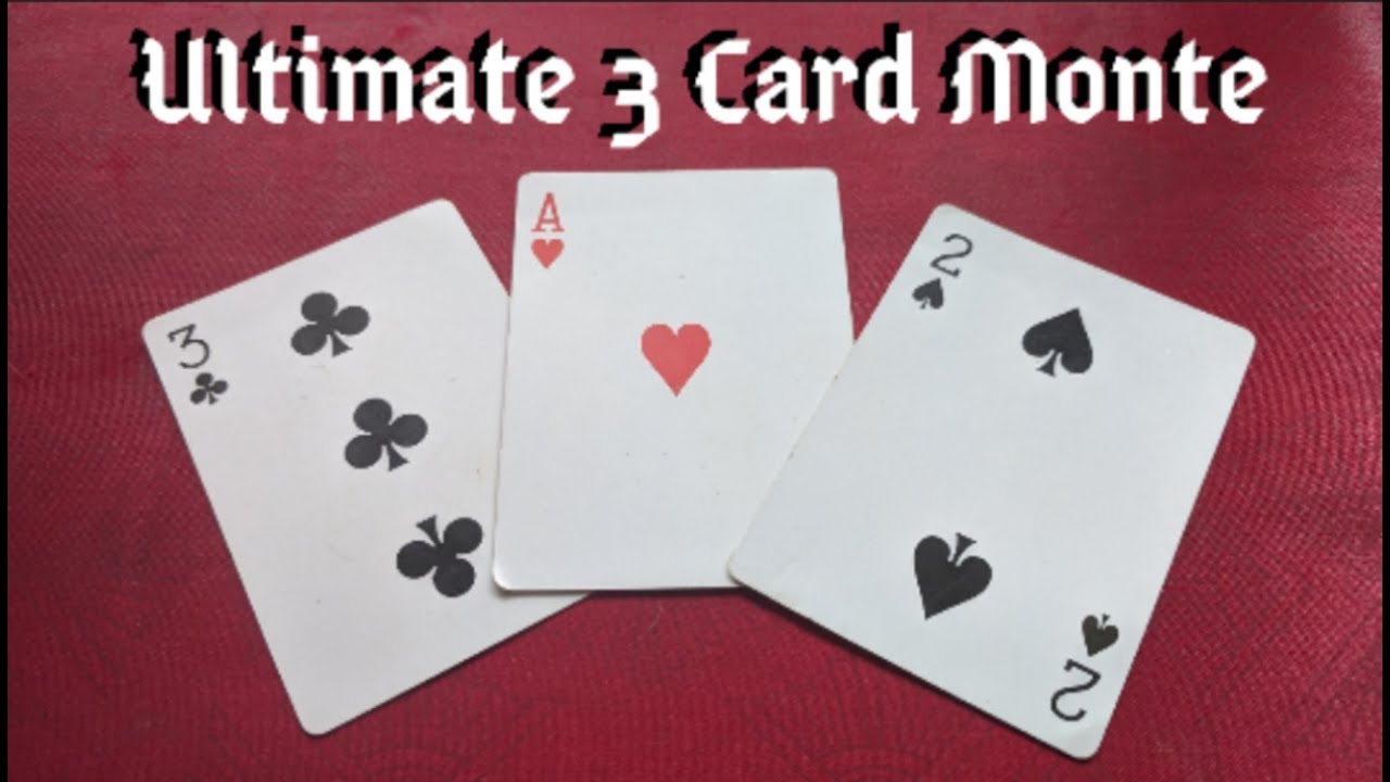 The Ultimate Three Card Monte - Card Trick - YouTube