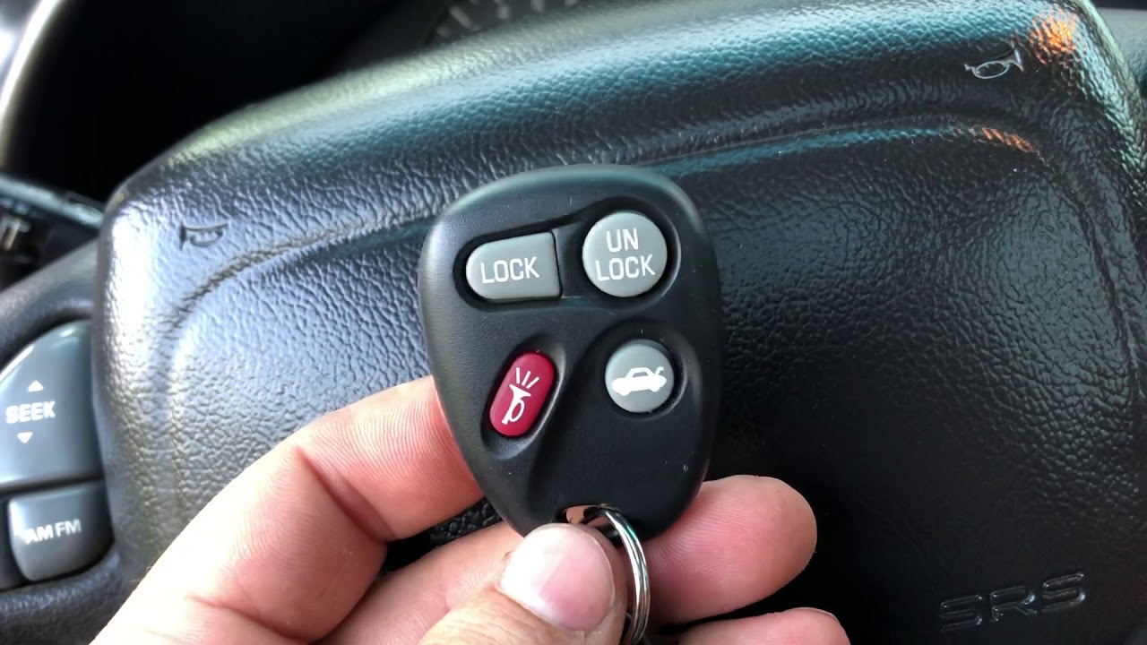 2002 Pontiac Trans Am WS6 keyless remote programming - YouTube