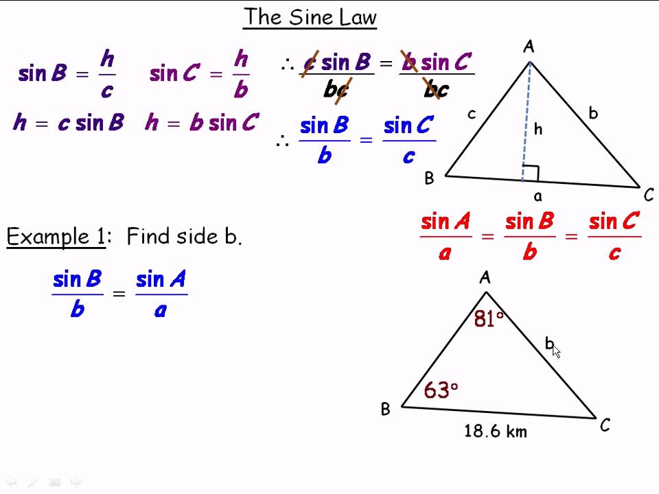 The Sine Law Grade 10 Part 1 YouTube