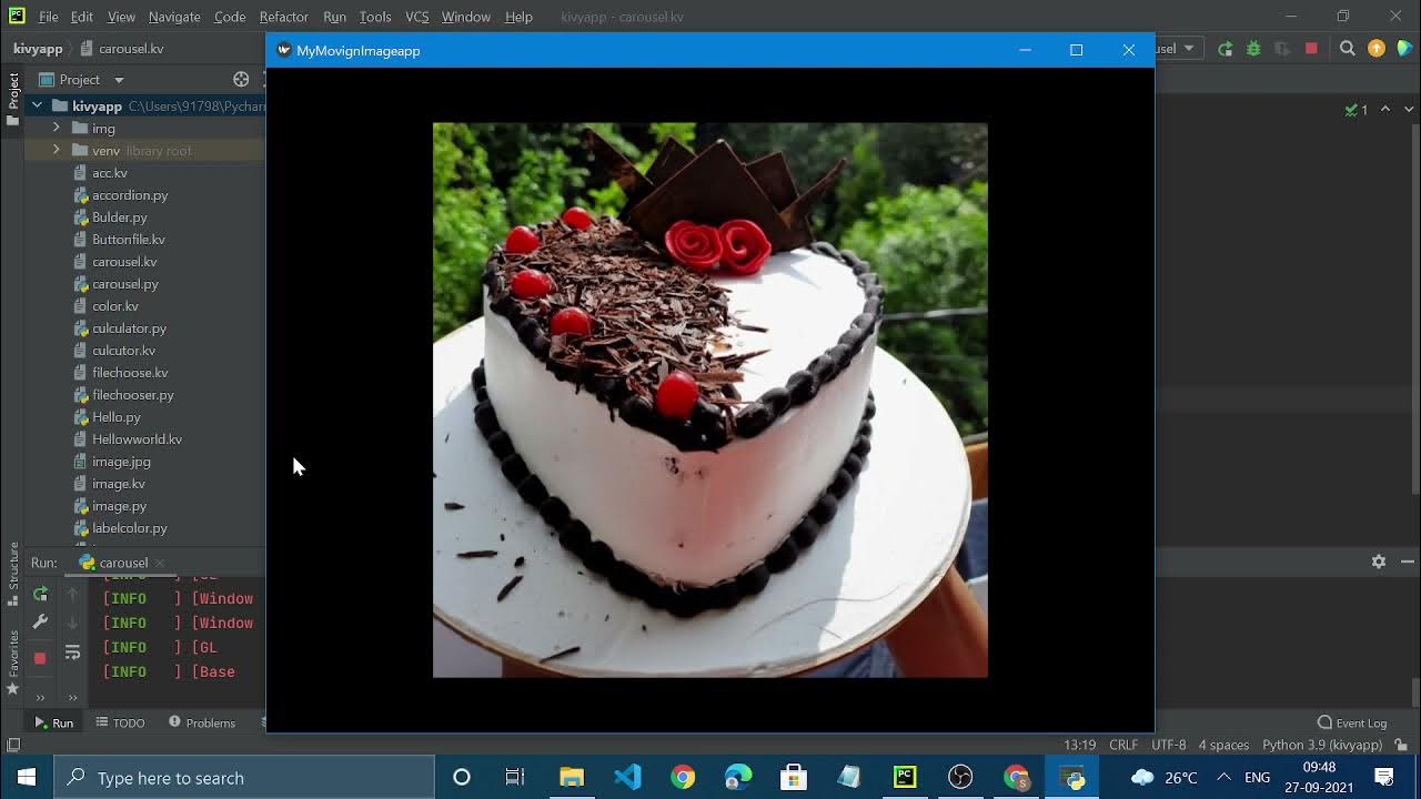 Carousel in kivy | create simple app using python in Hindi | Kivy Tutorial in Hindi - YouTube