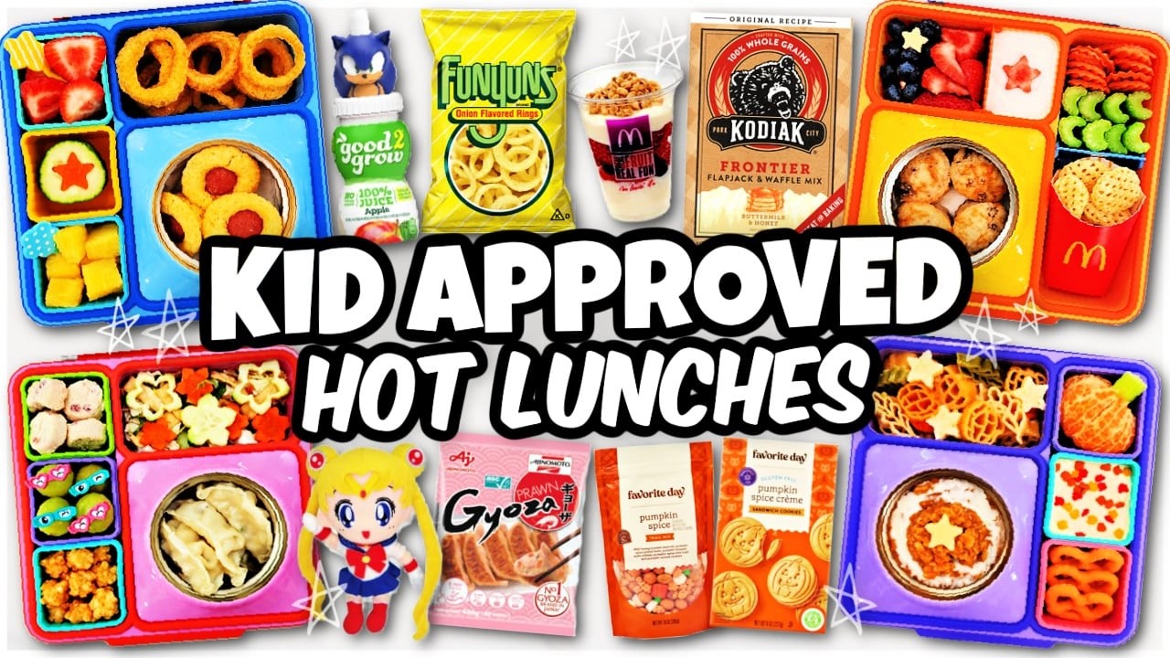 HOT LUNCHES and NO SANDWICHES! School Lunch Ideas Kids will LOVE! - YouTube