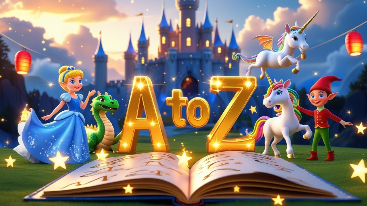 A to Z Fairy Tale Alphabet Song | Magical ABCs with Fun Characters ...