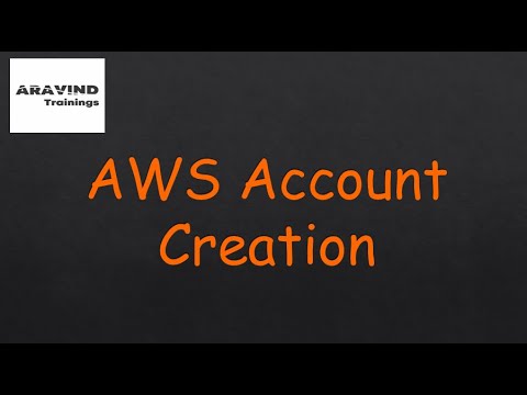 AWS Account Setup : Step by Step Guide | Aravind Trainings - YouTube