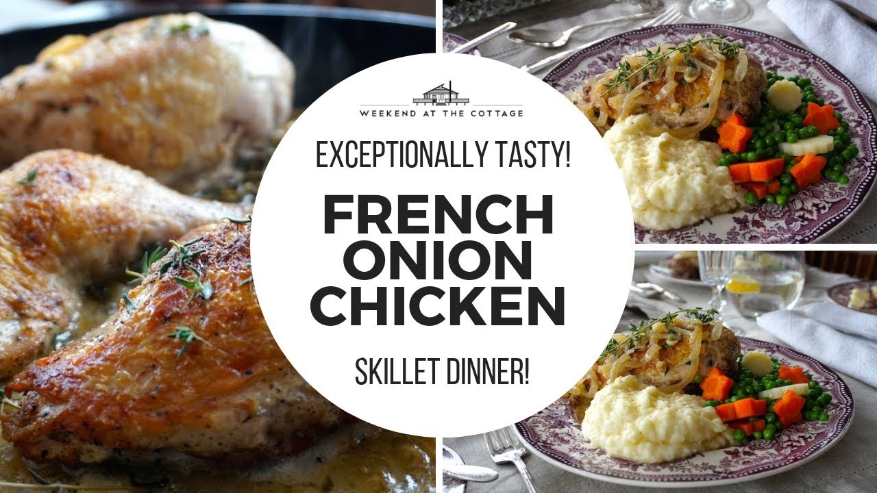 Fabulous FRENCH ONION CHICKEN recipe with Prosecco, Dijon & Onion Sauce ...
