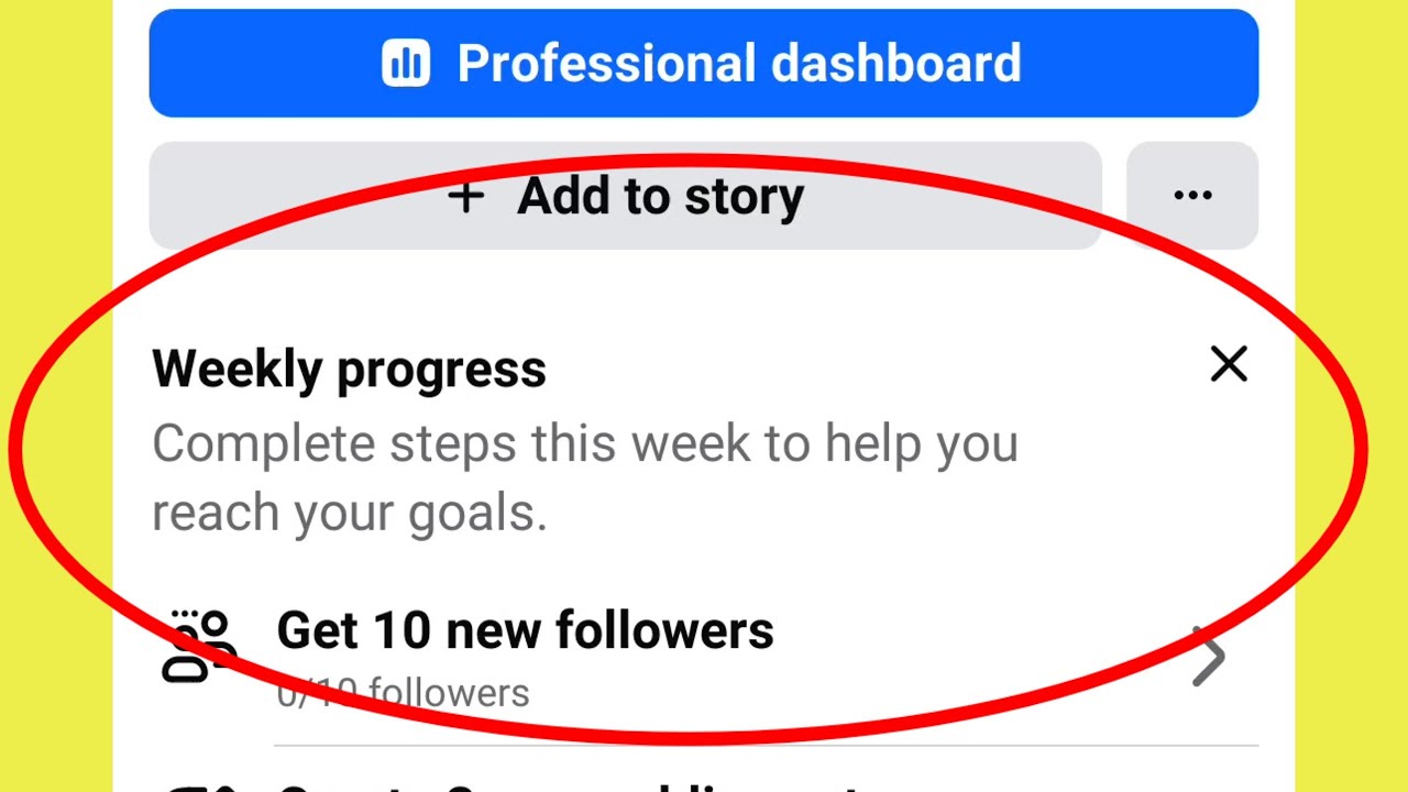 Facebook Weekly progress complete steps this week to help you reach ...