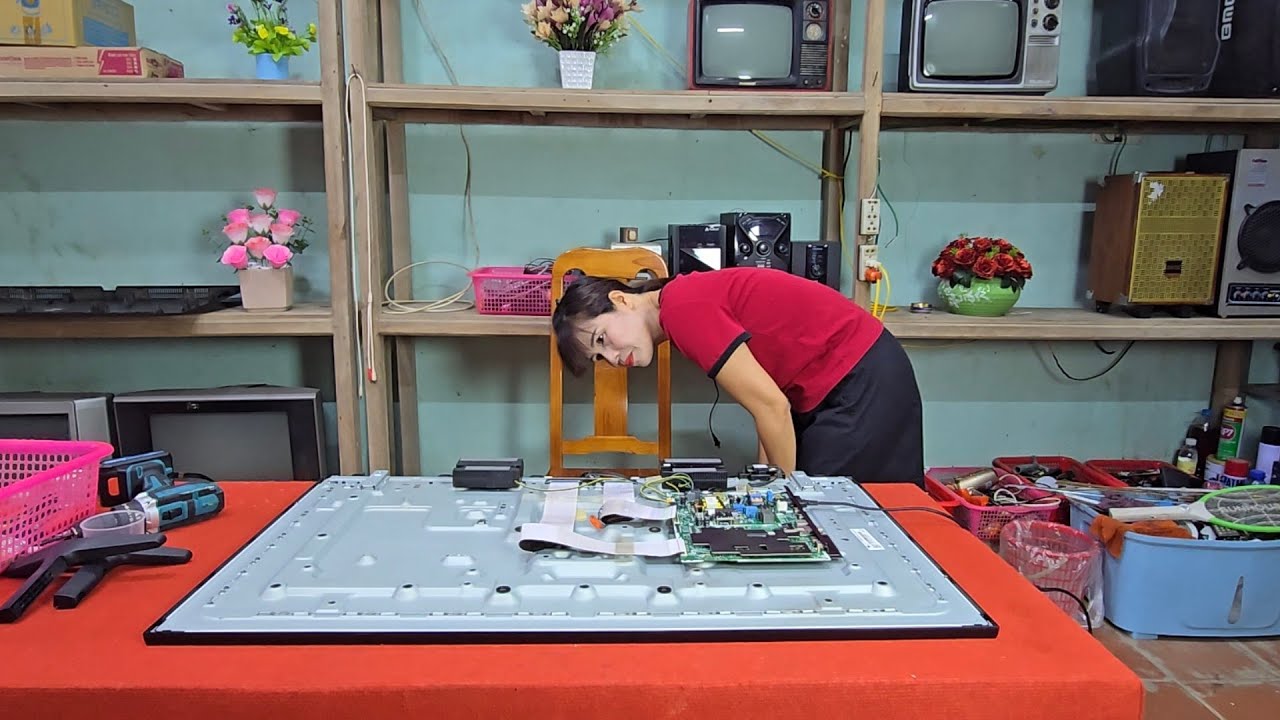 Repair SAMSUNG 43 inch TV, power indicator light flashes continuously ...
