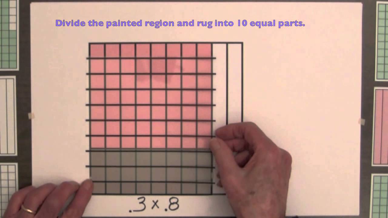Video 10 Multiplicaion of Decimals with Decimal Squares - YouTube