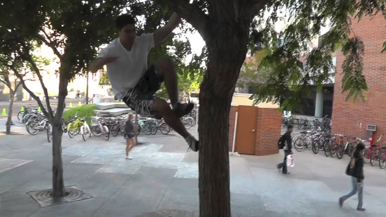 USC Parkour and Freerunning Spots: Webb Tower - YouTube