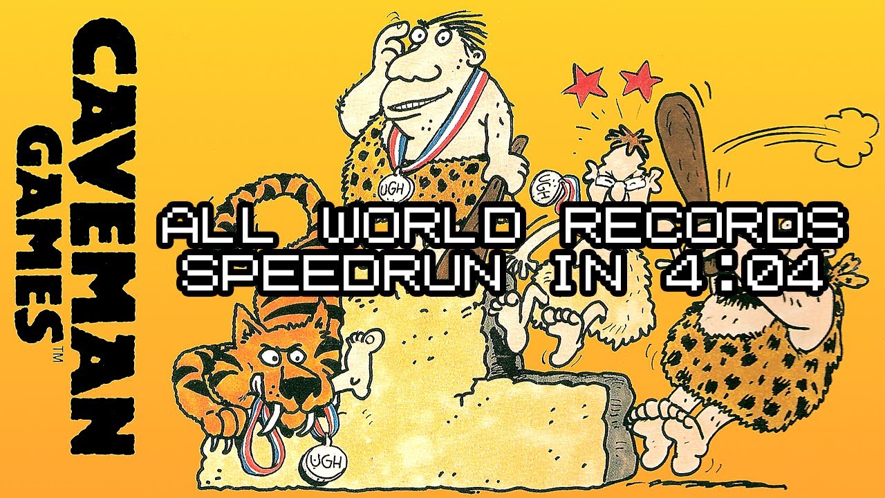 Caveman Games (NES) Speedrun - All WRs in 4:04 - YouTube
