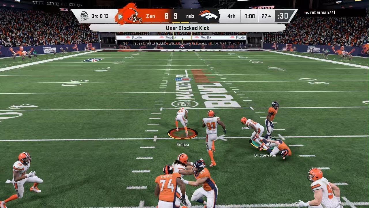 Game winning block field goal crazy - YouTube
