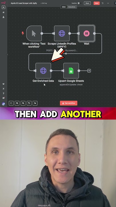 Scrape & enrich LinkedIn profiles automatically. No code, no extensions, no manual work #n8n # ...