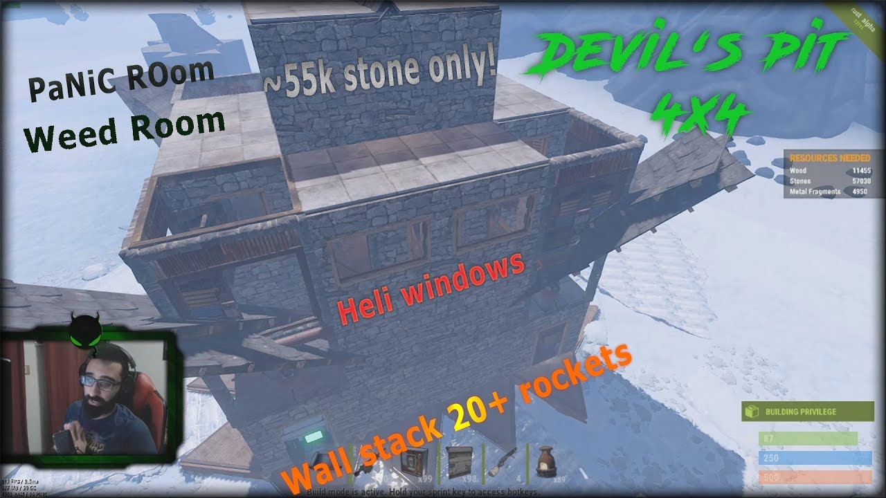 Best Base in Rust "Devil's Pit expanded"(Automated defence,Secret loot ...