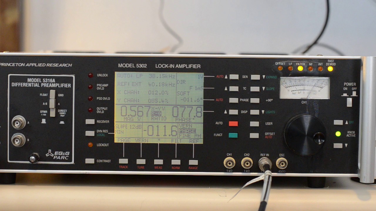 EG&G PRINCETON 5302 Lock-In Amplifier with 5316A Differential ...