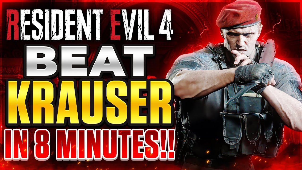 Easily BEAT Krauser Boss FIGHT in 8 MINUTES with S+ Rank!! | Resident ...