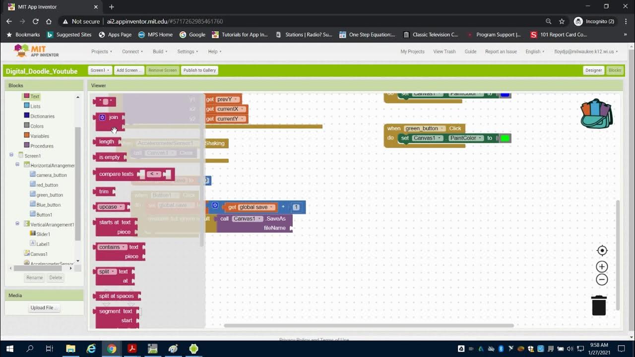 Saving Images to Camera Roll in MIT APP INVENTOR 2 PLTW App Creators ...