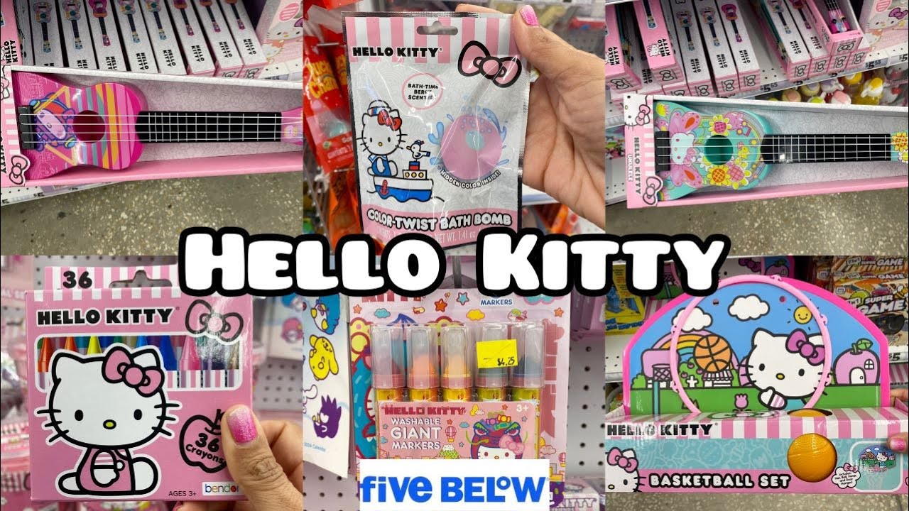 FIVE BELOW | ️ HELLO KITTY 🤍 Shop With Me! ️ - YouTube