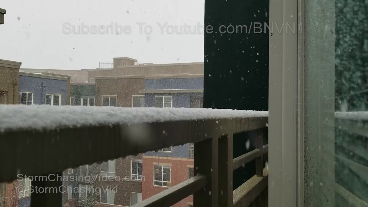 Denver, CO Thunder Snow - 3/28/2018 - YouTube