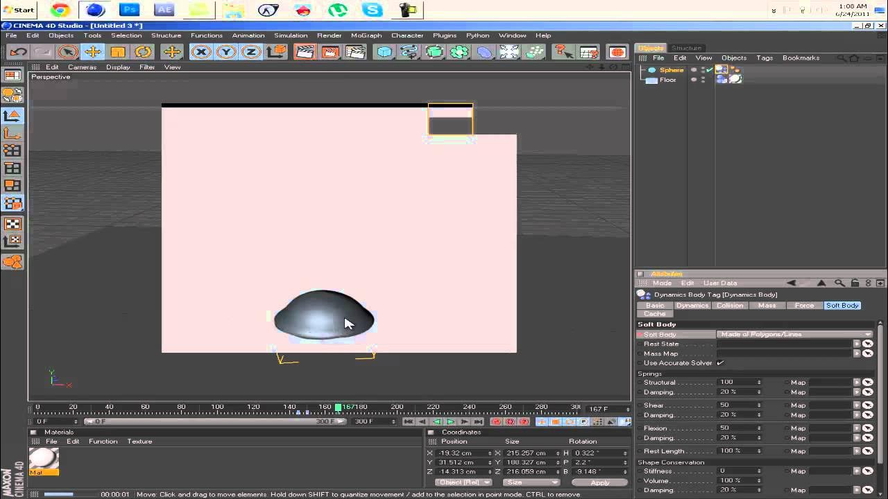 Cinema 4D Rigid To Soft Body Objects Tutorial! HD - YouTube