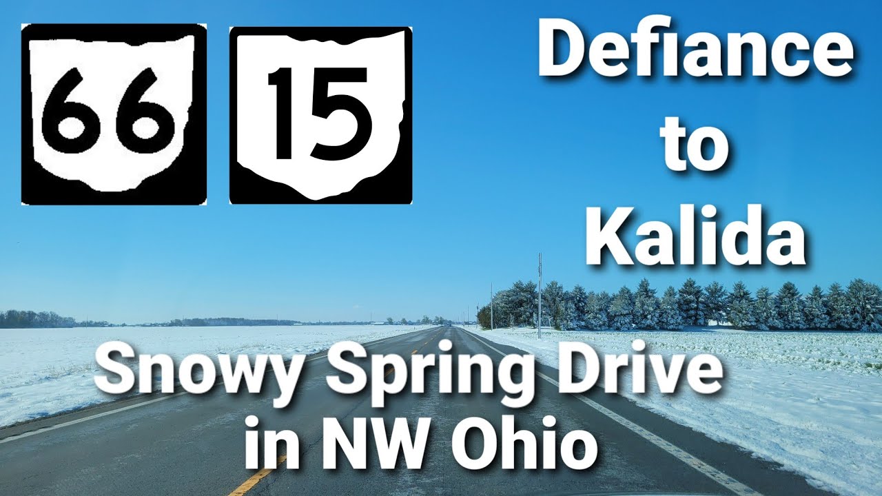 Late Spring Snow in northwest Ohio // Defiance to Kalida OH - YouTube