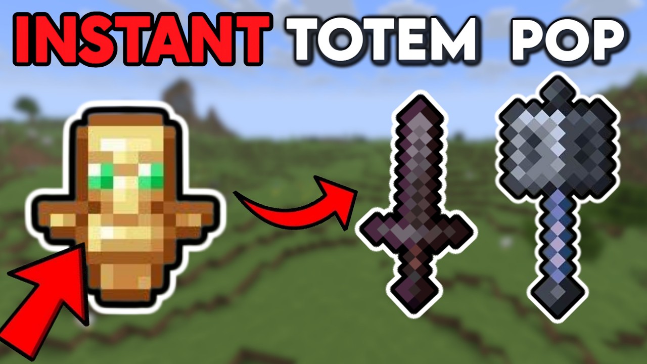 This MACE Technique INSTANTLY Pops TOTEMS In Minecraft - YouTube