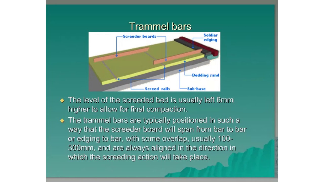 11 Establishing Trammel Bars or Screed Rails - YouTube