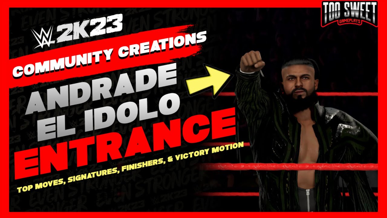 WWE 2K23 Andrade el Idolo Entrance, Top Moves, Signatures, Finishers ...